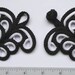 Two Large Black White Chinese Frogs Macrame Fasteners Closure - Etsy