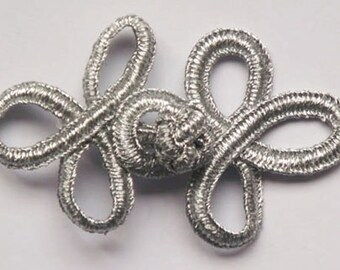 Six Pairs Gold Loop Braid Chinese Frogs Fasteners Closure | Etsy