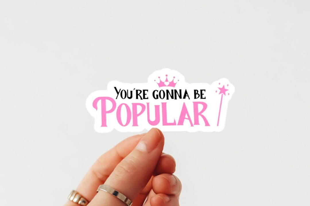 Popular Sticker, Glinda Vinyl Decal, Wicked Musical Sticker, Broadway ...