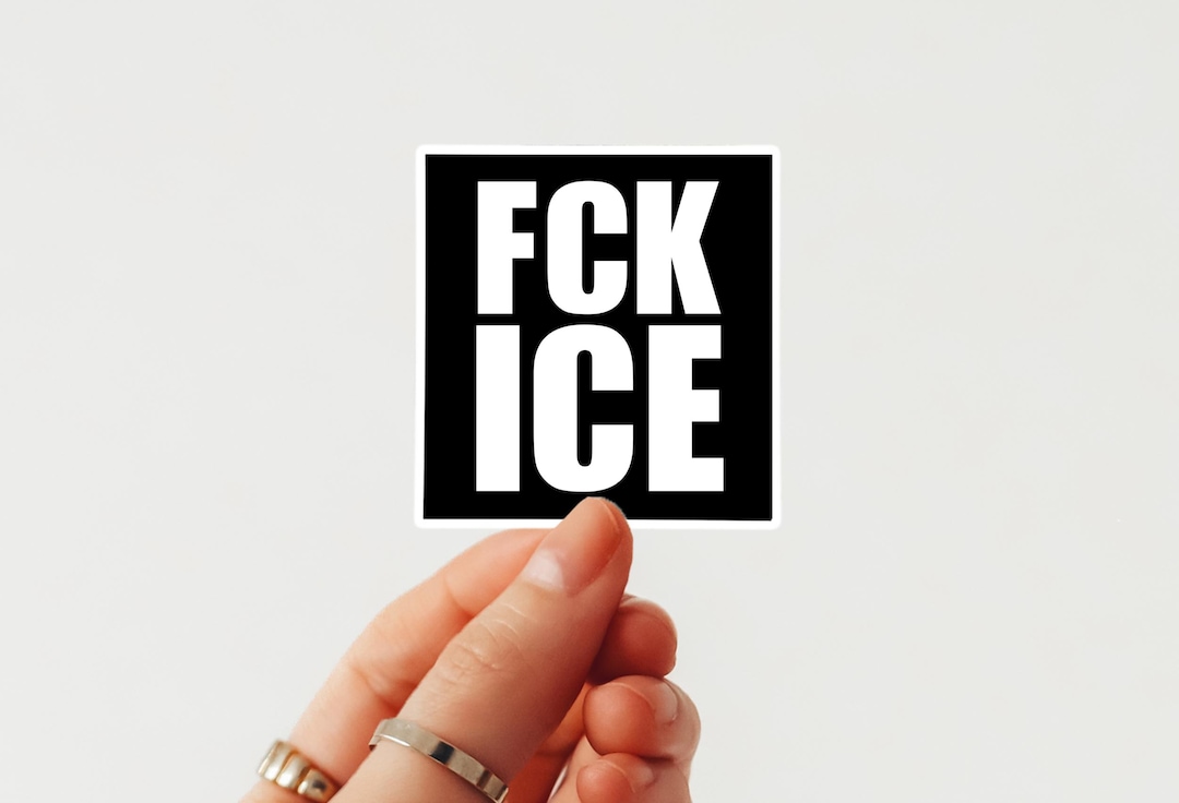 FCK ICE Sticker, Anti ICE Protest Decal, Abolish Ice Vinyl Sticker ...