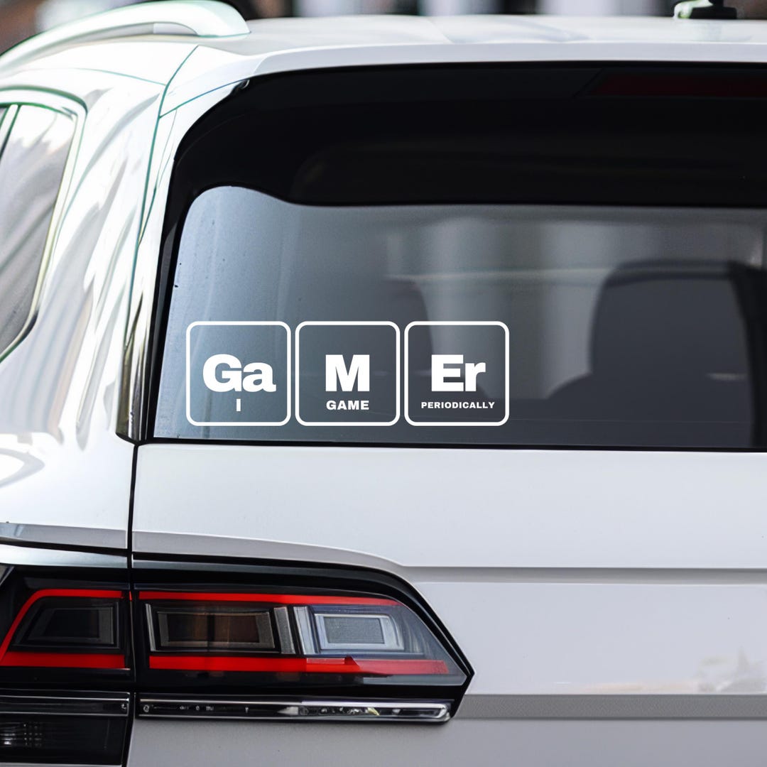 Gamer Decal, Gamer Sticker, Car Decal, Laptop Decal, Vinyl Decal With ...