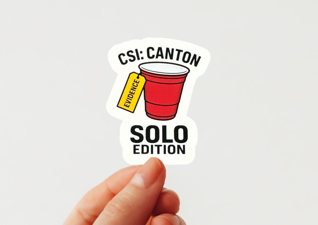 CSI: Canton Solo Edition Sticker, Karen Read Trial, Evidence Cup Vinyl ...