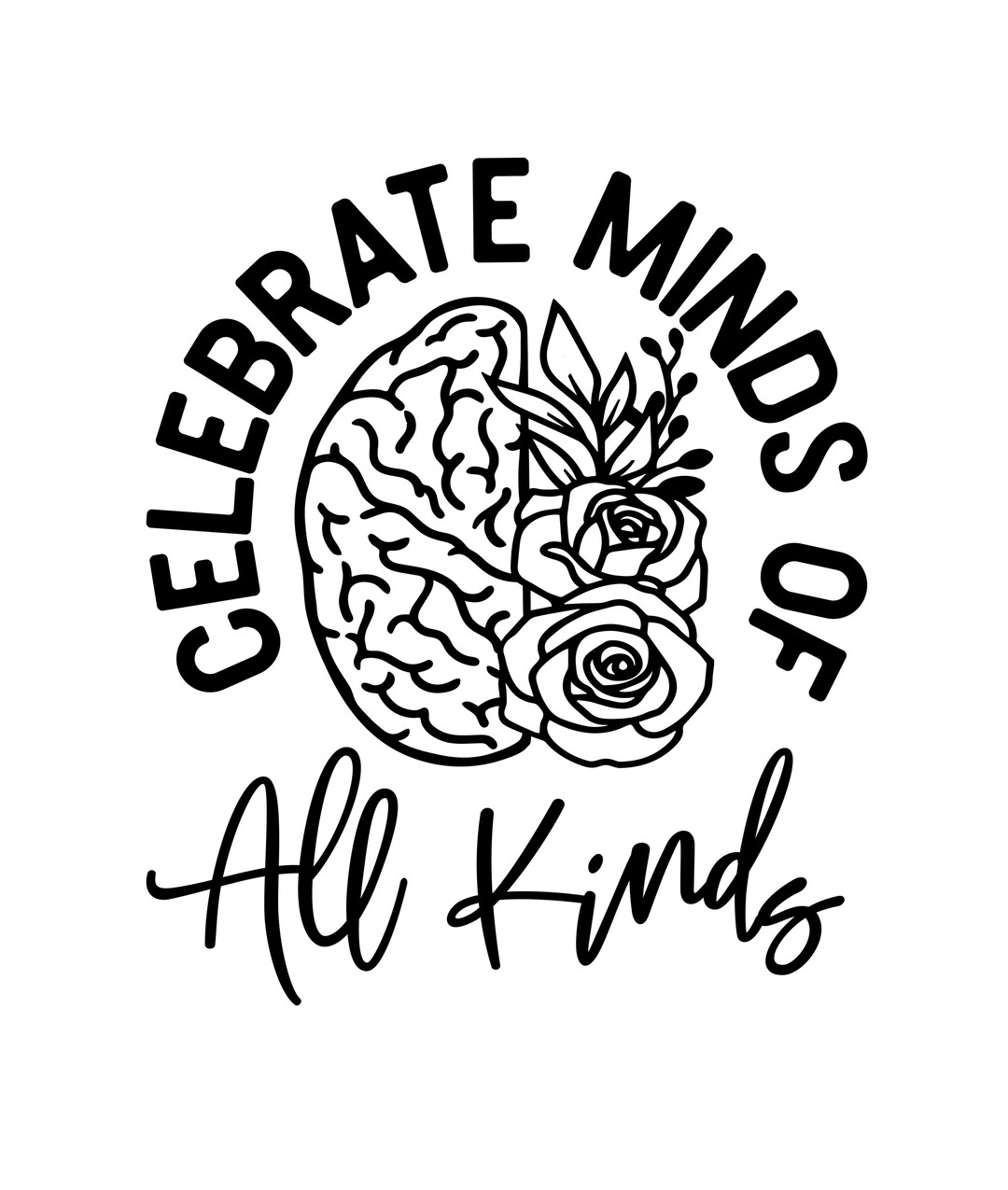 Celebrate Minds of All Kinds Decal, Neurodiversity Sticker, Autism ...