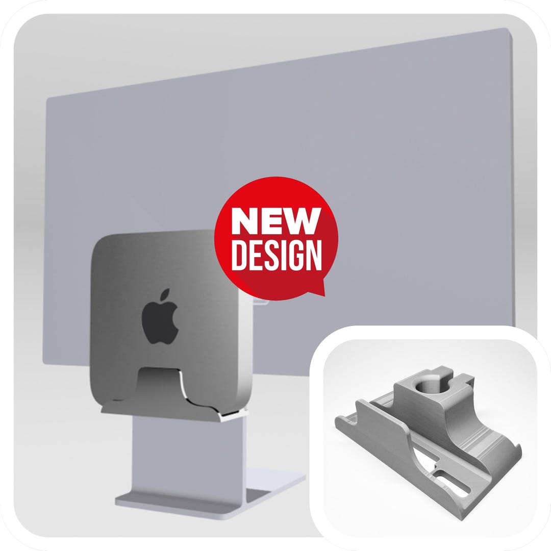 Apple Studio Display "mac Mini" Mount With Pass-through Holes for ...