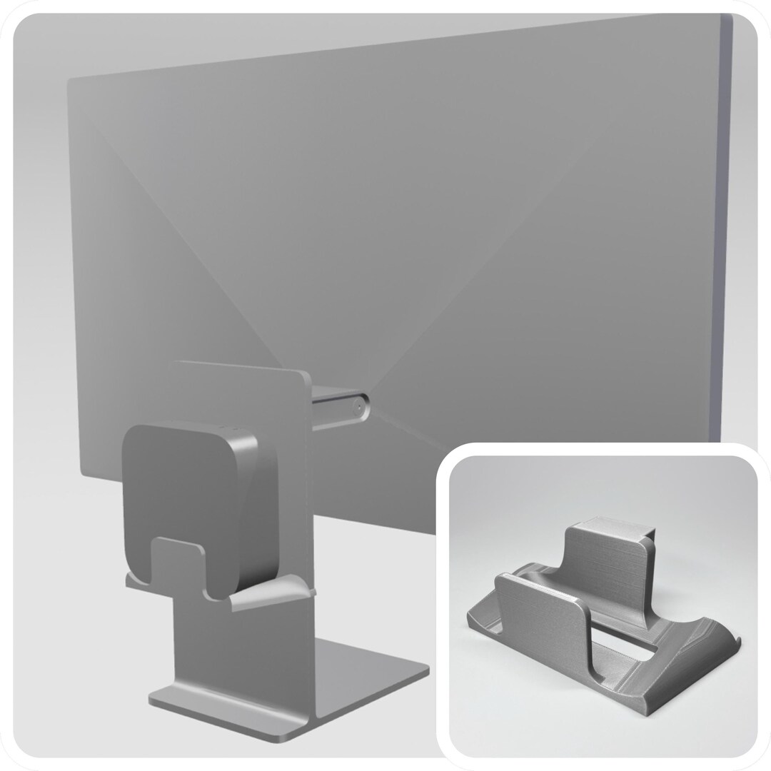 Apple Studio Display "mac Mini M4" Mount With Pass-through Hole for ...
