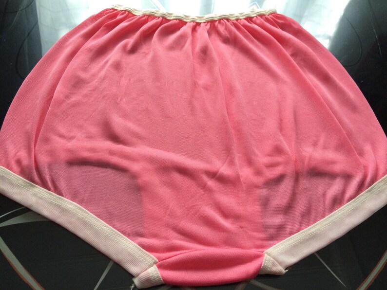 1960s Vintage Deadstock Pink Nylon Granny Pantywhite Etsy