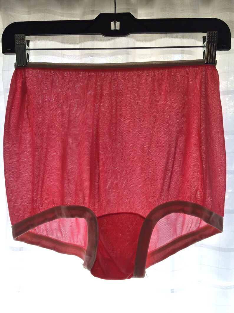 1960s Vintage Deadstock Pink Nylon Granny Pantywhite Etsy
