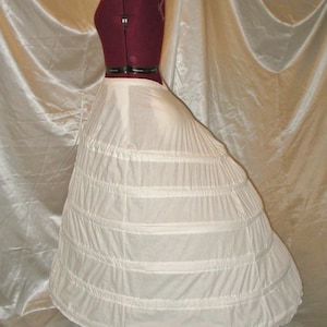 Wedding Gown Cage Crinoline With Train Support Victorian Civil - Etsy