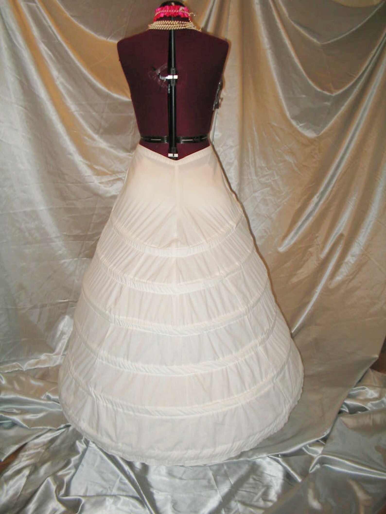 Wedding Gown Cage Crinoline With Train Support Victorian Civil - Etsy