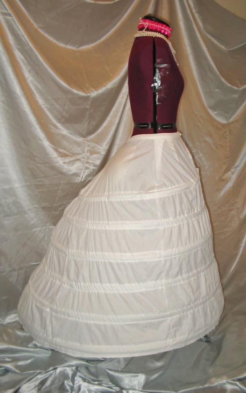 Wedding Gown Cage Crinoline With Train Support Victorian Civil - Etsy