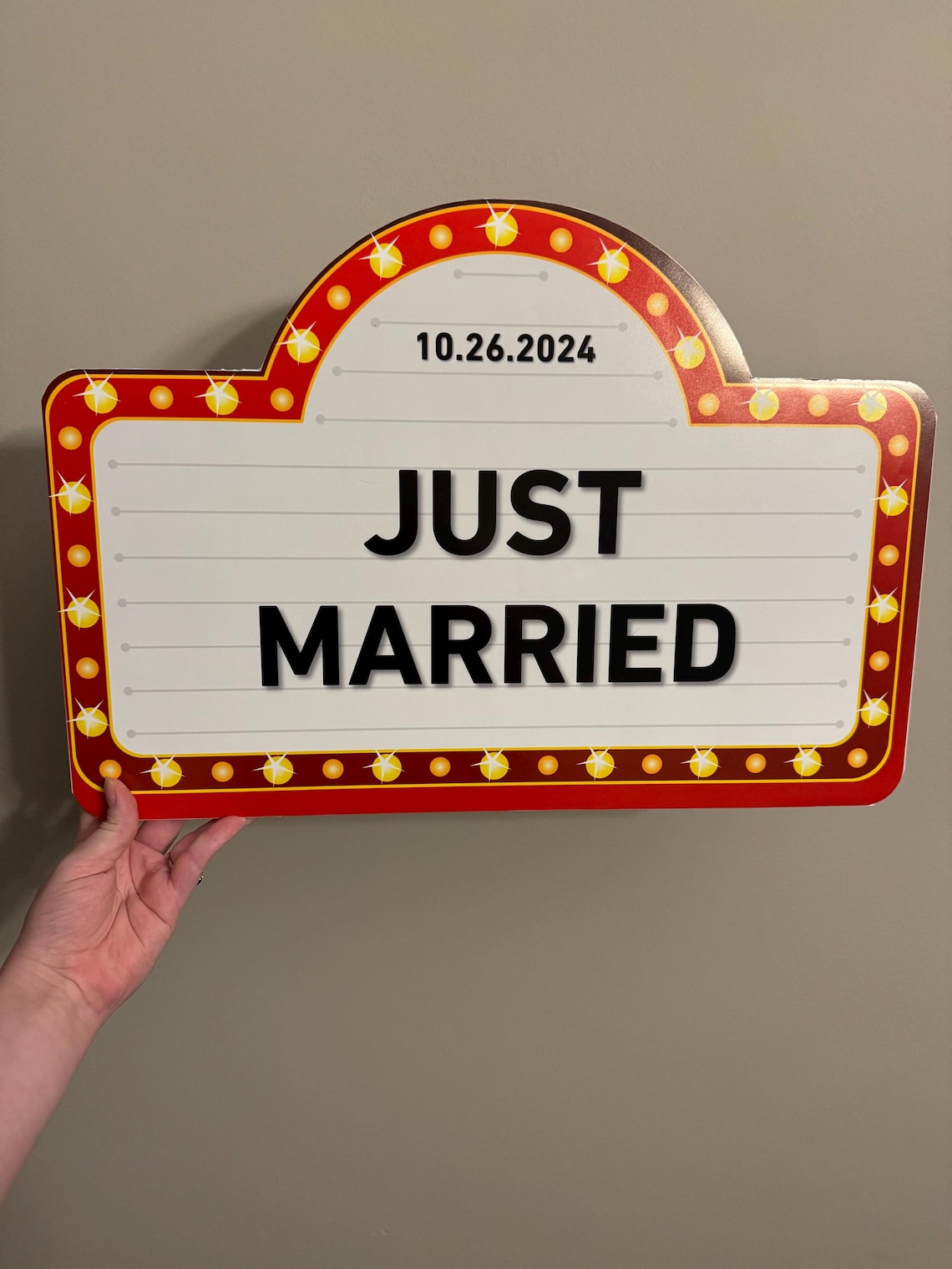 Wedding Marquee Sign Template, Just Married, Introducing Couple ...