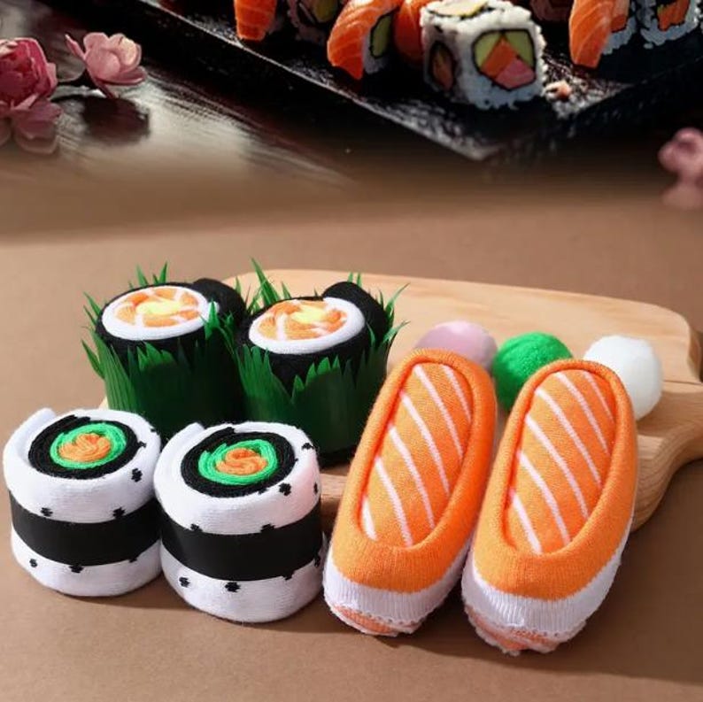 Japanese-inspired Gift Box – Sushi Socks, Japanese Stickers, Sanrio ...