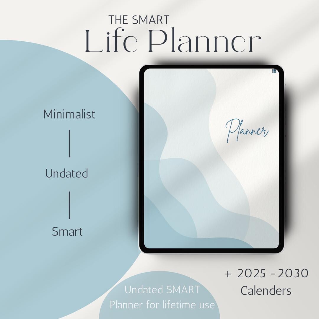 Undated Digitized Planner Life Planner Portrait Planner Budget Tracker ...