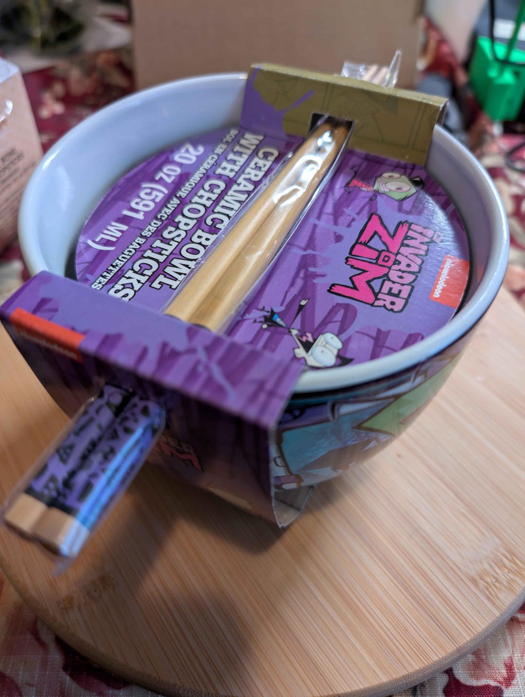 Invader Zim Ceramic Bowl With Chop Sticks 20oz - Etsy