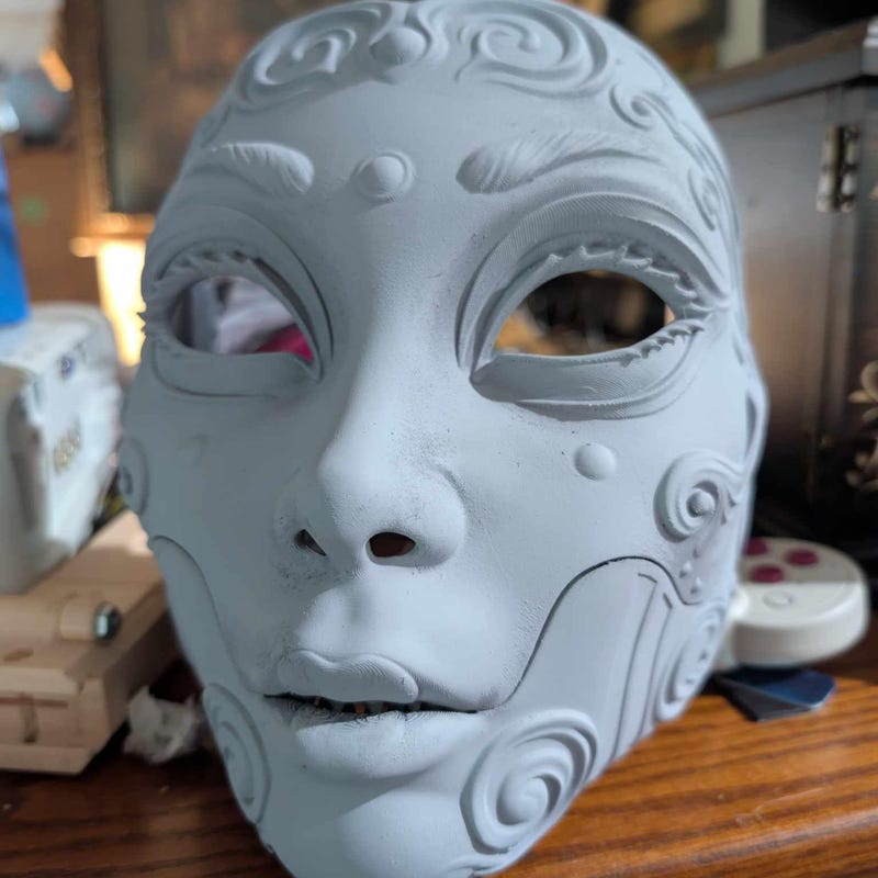 Hand Painted Face Mask - Etsy