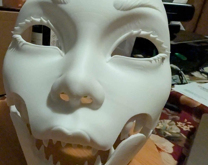 Geisha Masquerade Horror Mask (high-resolution, PLA Plus) No Dimples - Etsy