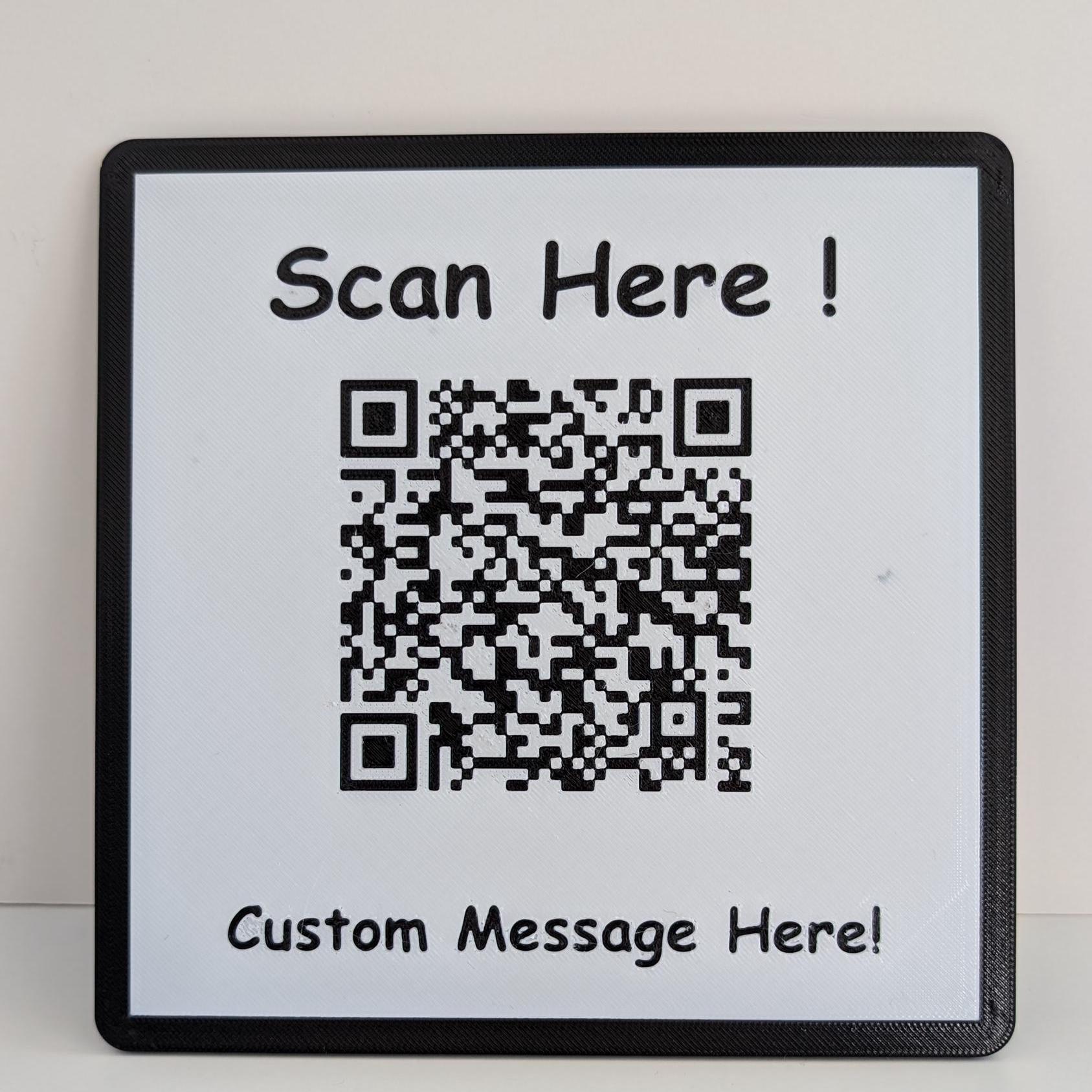 Personalized QR Code Frame Custom QR Code Frame Display Wifi, Instagram ...