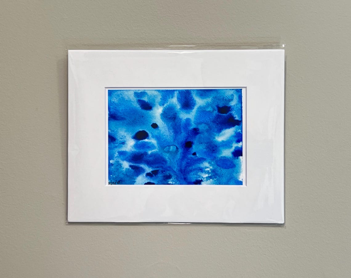 Ocean Art, Ocean Water Print, Water Print, Blue Water Print, Blue Fluid ...