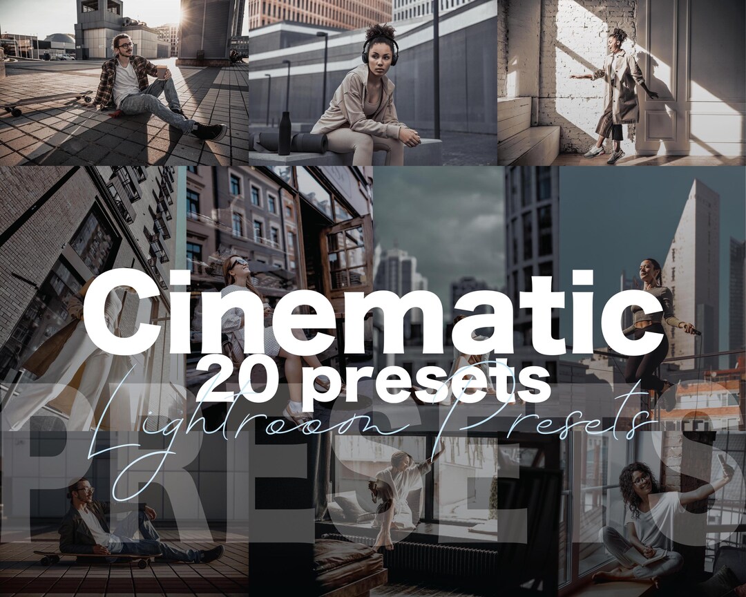 20 Cinematic DNG Lightroom Presets, Moody Filters for Street ...