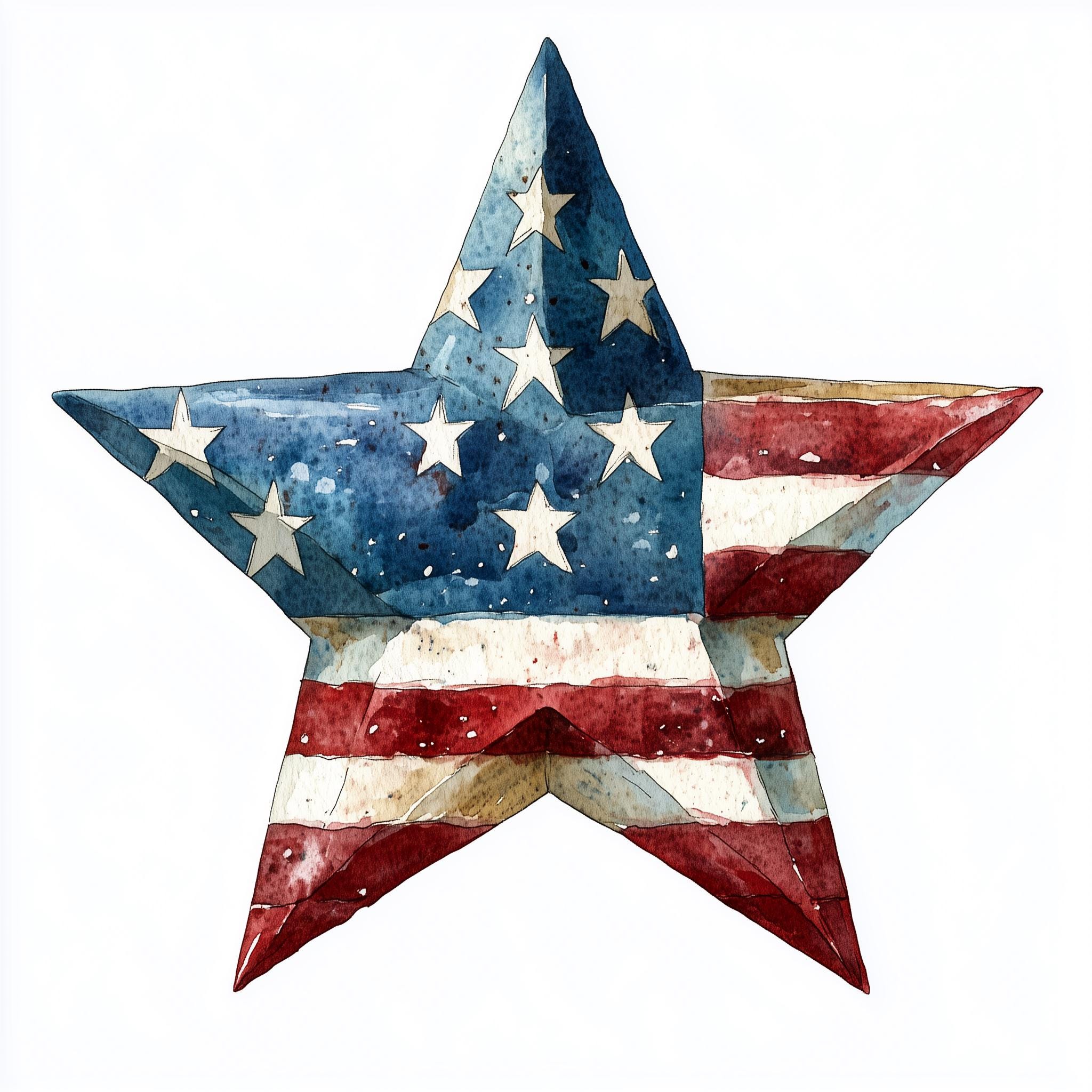Retro Patriotic Stars Clipart Pack, 4th of July Sublimation PNG, USA ...