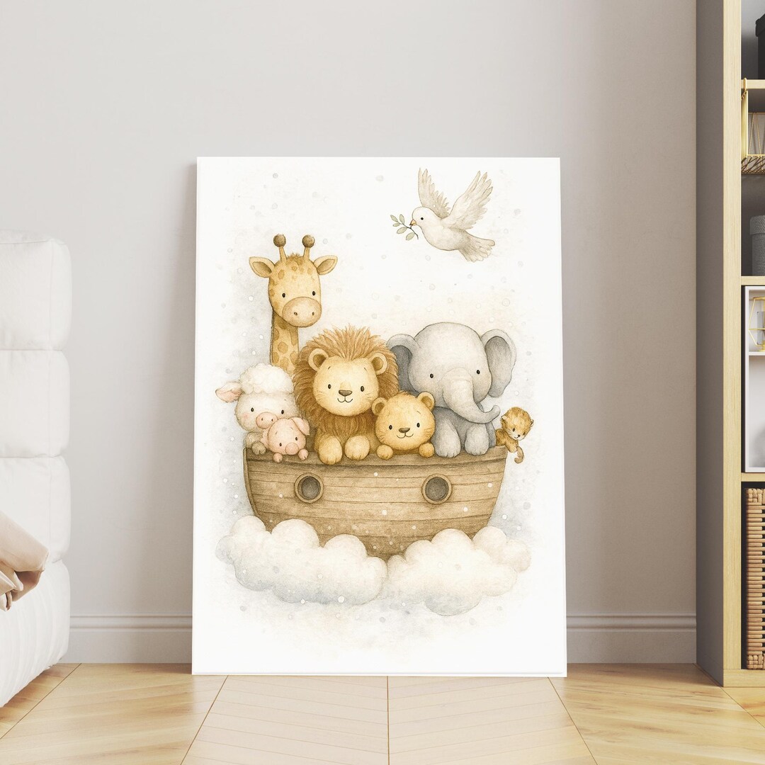 Bible Story Classroom Poster, Noah’s Ark Clipart for Sunday School ...