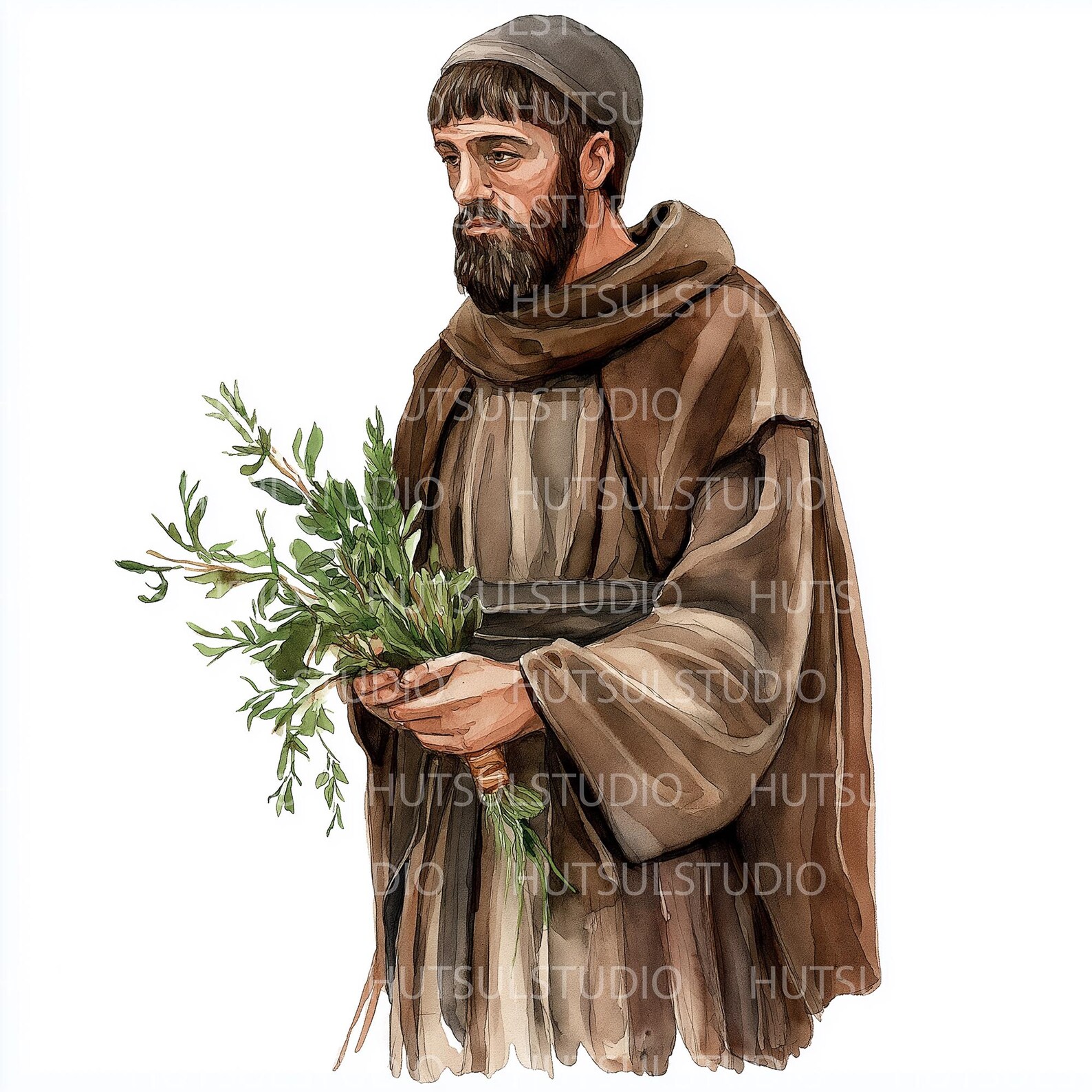 20 PNG Saint Francis of Assisi Clip Art, Religious Illustrations ...