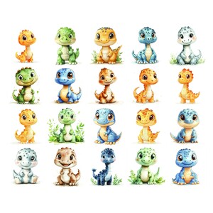 20 PNG Cute Dinosaur Clipart, Kids Dino Illustrations, Prehistoric ...