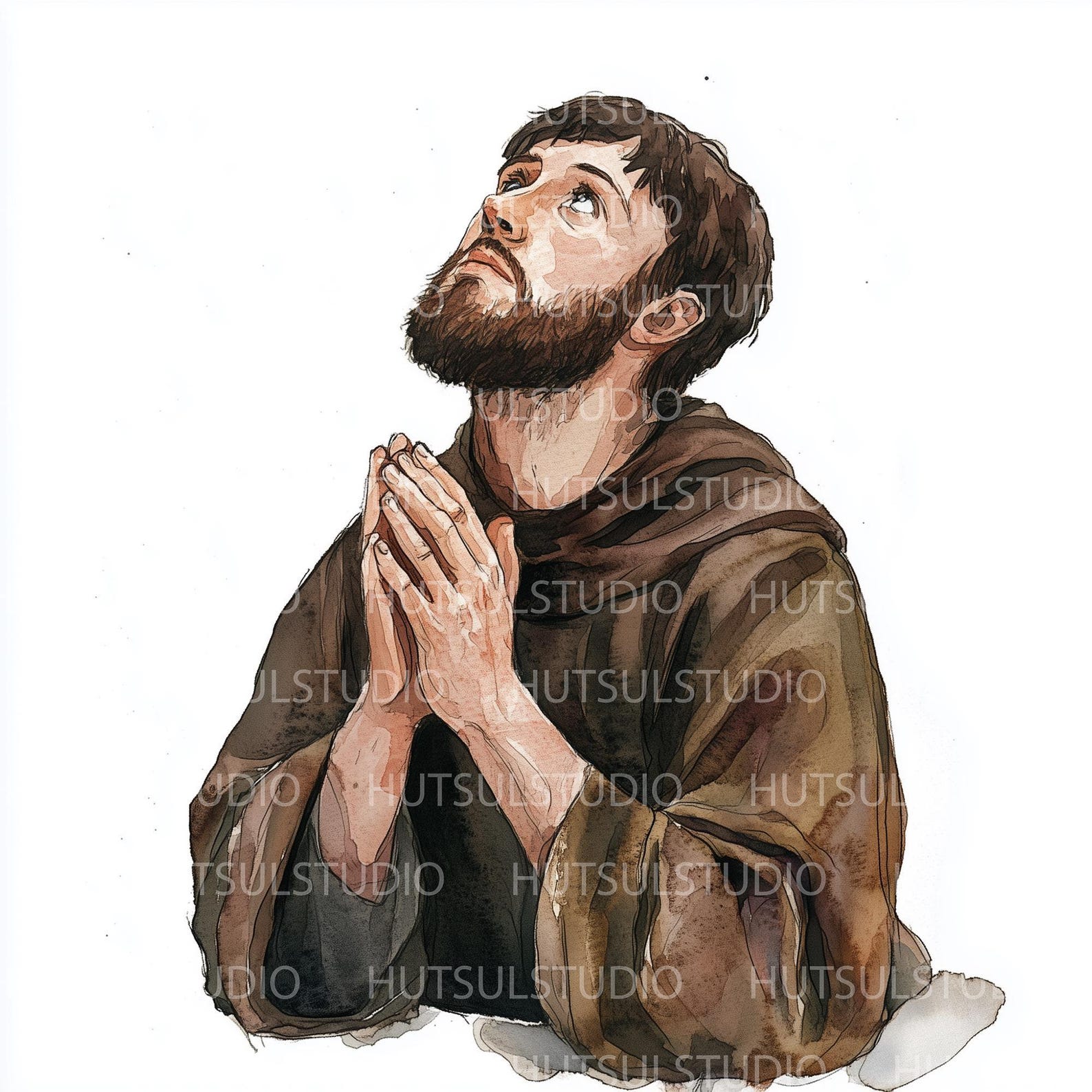 20 PNG Saint Francis of Assisi Clip Art, Religious Illustrations ...