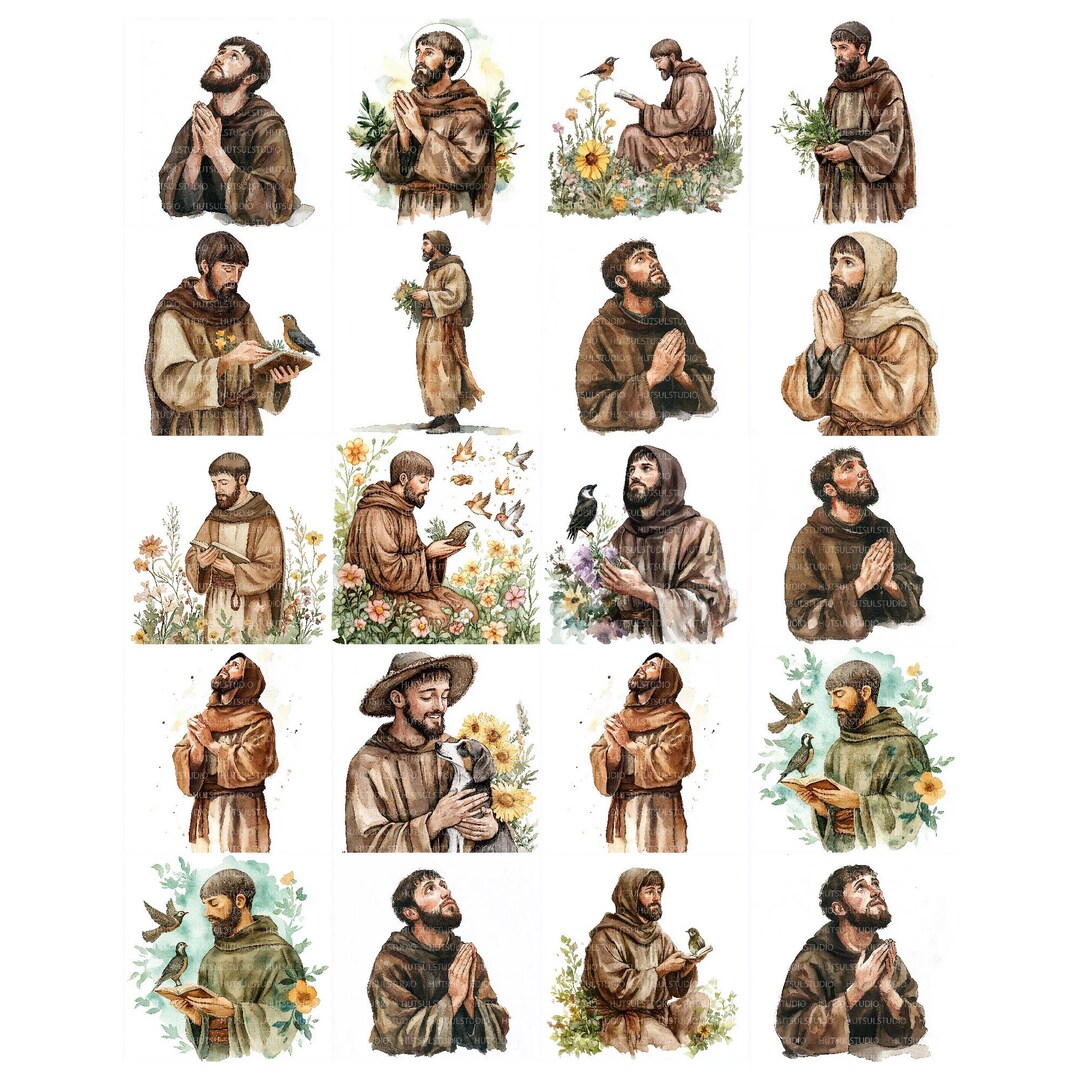 20 PNG Saint Francis Clip Art, Religious Icons, Christian Symbols ...