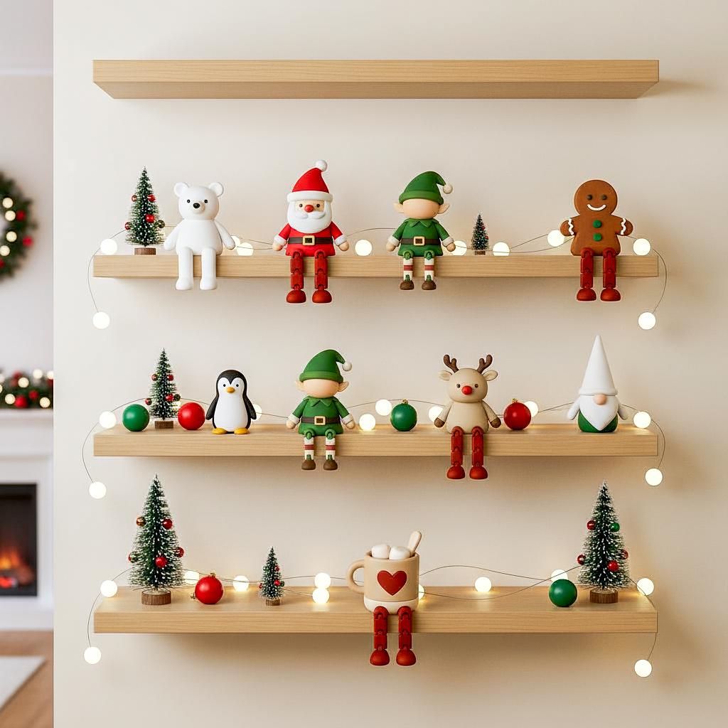 Christmas Flexi Toys STL Set, 3D Printable Articulated Holiday Figures ...