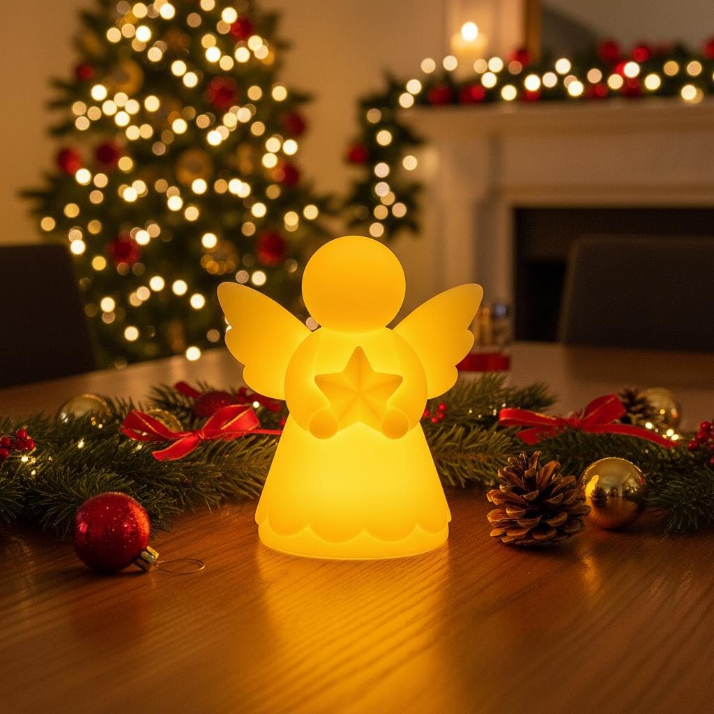 Himmlische Engel Teelicht STL 3MF, 3D druckbare Mini-LED-Kerzenhalter ...