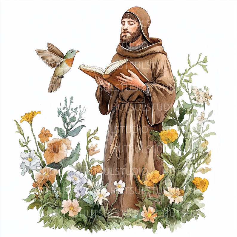 20 PNG Saint Francis Clip Art, Religious Icons, Christian Symbols ...