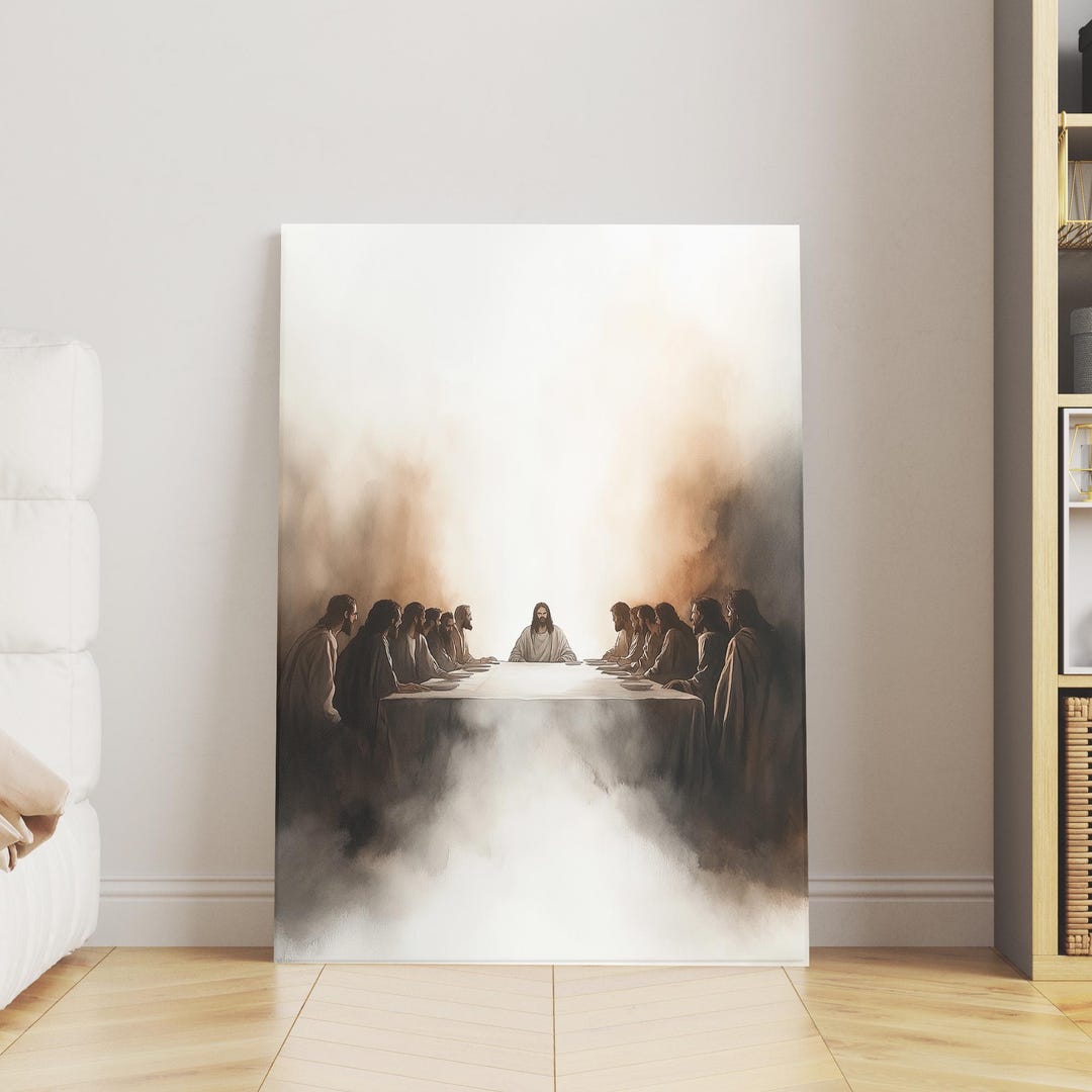 The Last Supper, Holy Communion Painting, Christian Home Decor ...
