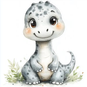 20 PNG Cute Dinosaur Clipart, Kids Dino Illustrations, Prehistoric ...
