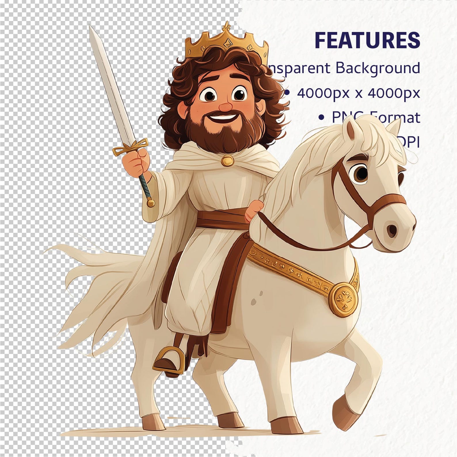 David Bible Story Clipart, Christian PNG Set With Cartoon Bible Moments ...