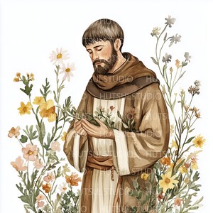 20 PNG Saint Francis of Assisi Clip Art, Religious Illustrations ...