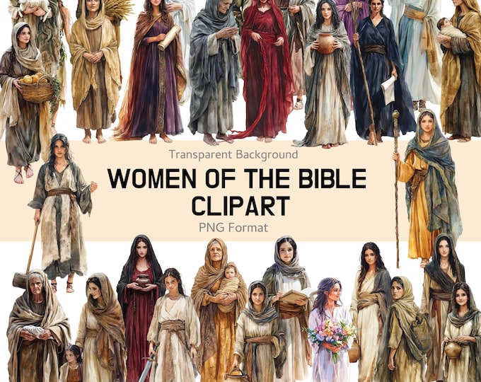 Women in the Bible Clip Art Collection - Etsy Canada