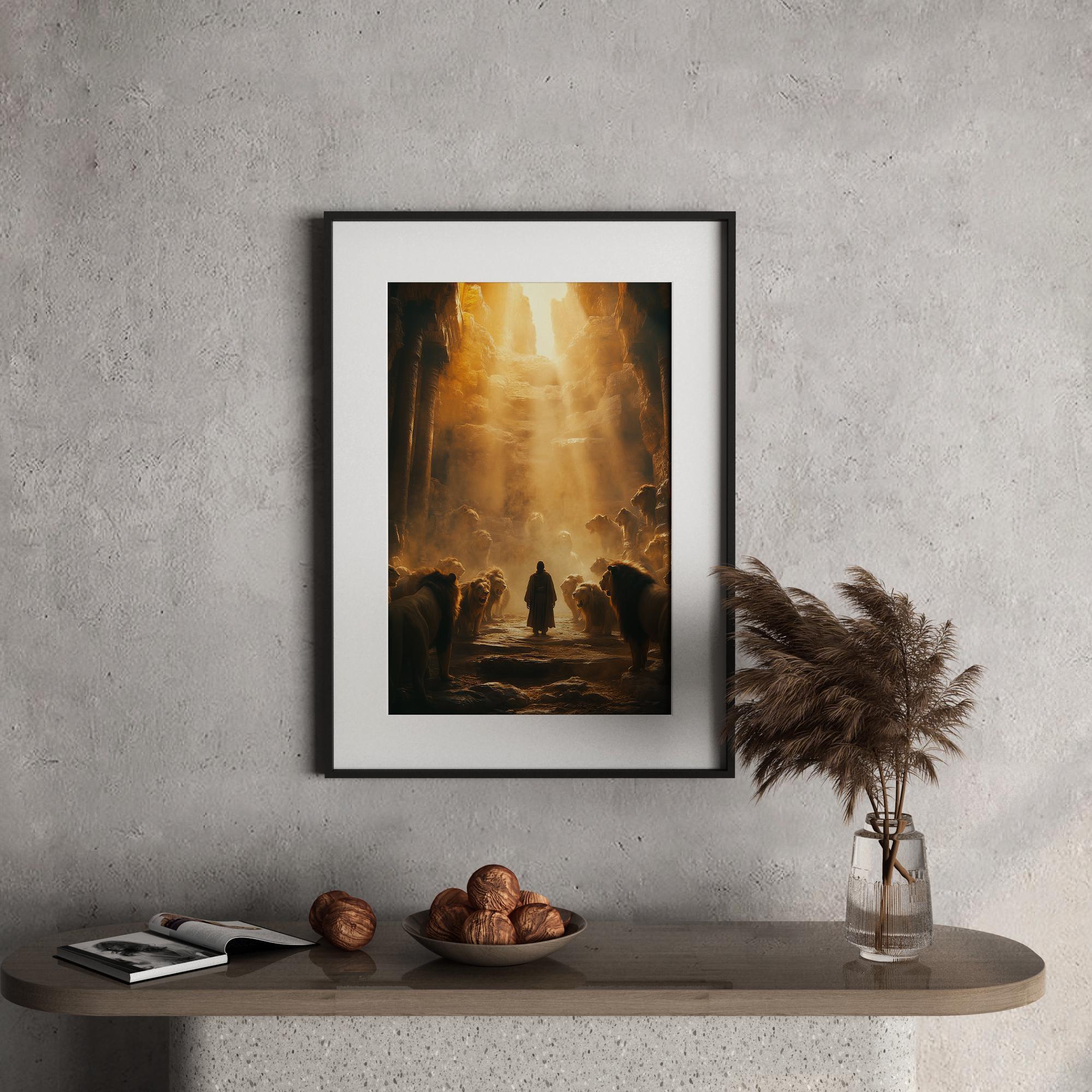 Daniel and the Lions, Holy Lions Den, Powerful Biblical Story, Digital ...