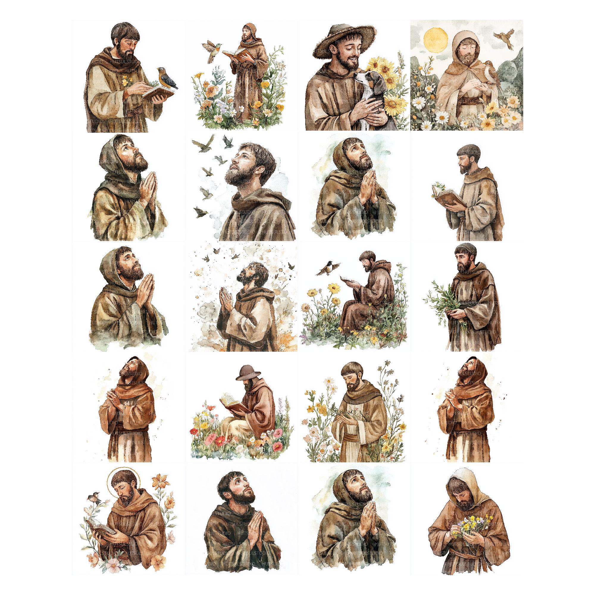 20 PNG Saint Francis Clip Art, Religious Icons, Christian Symbols ...