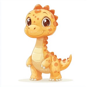 20 PNG Cute Dinosaur Clipart, Kids Dino Illustrations, Prehistoric ...