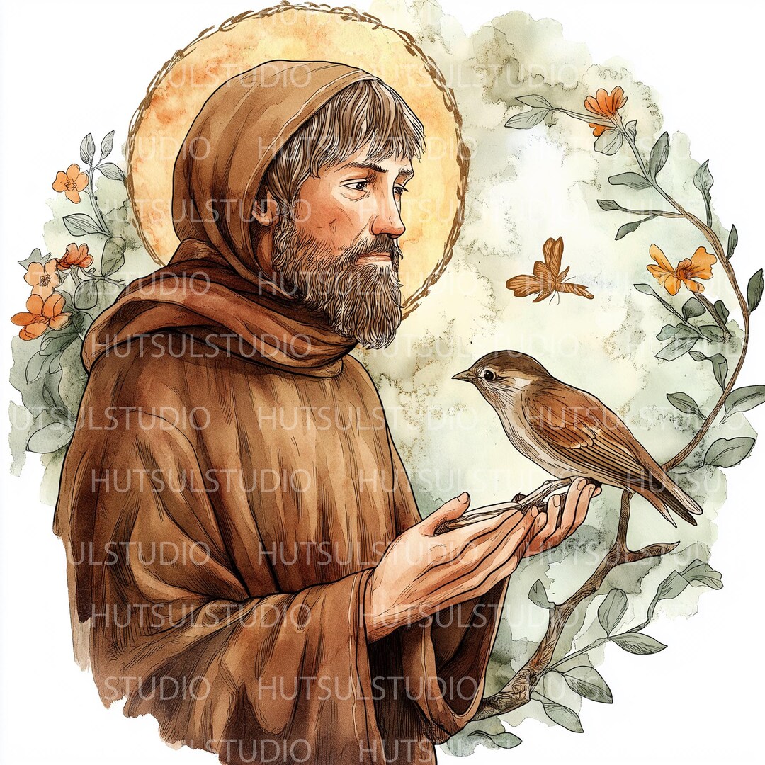 St Francis PNG Bundle, Saint Francis of Assisi Clipart, Religious Icons ...