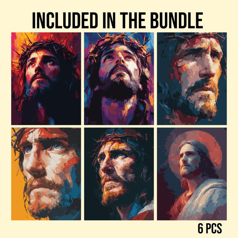 Jesus Color by Number, Digital Art for Adults, Printable Christian ...