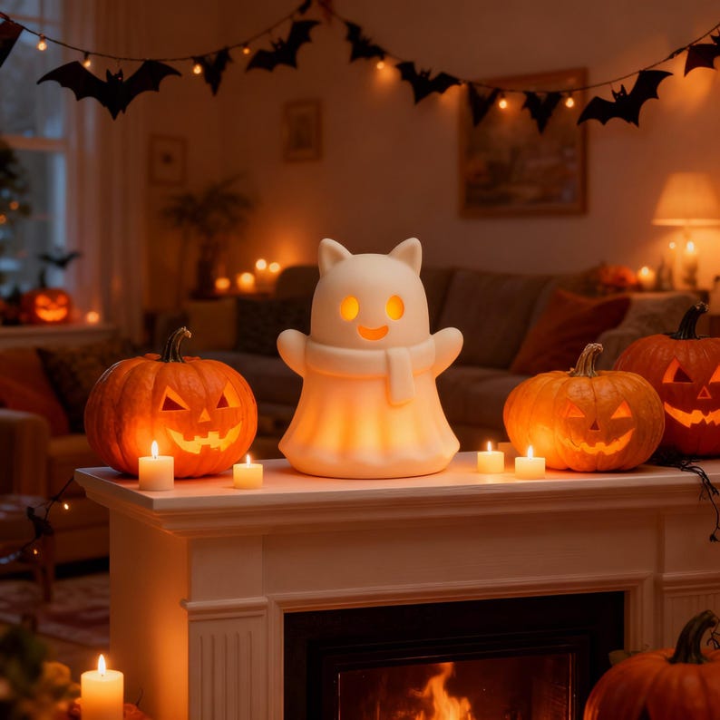 Ghost Tea Light Holder STL Files, Halloween Candle Holder Bundle, 16 ...