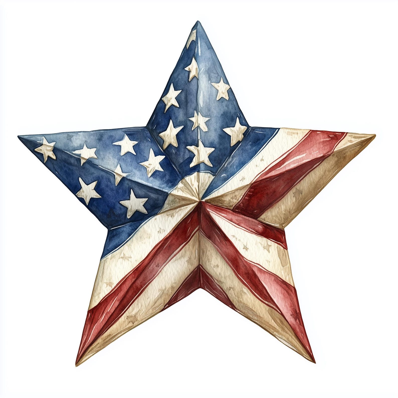 Retro Patriotic Stars Clipart Pack, 4th of July Sublimation PNG, USA ...