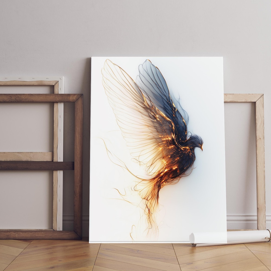Guardian Angel Bird Digital Poster, Spiritual Wall Art for Home, Kids ...