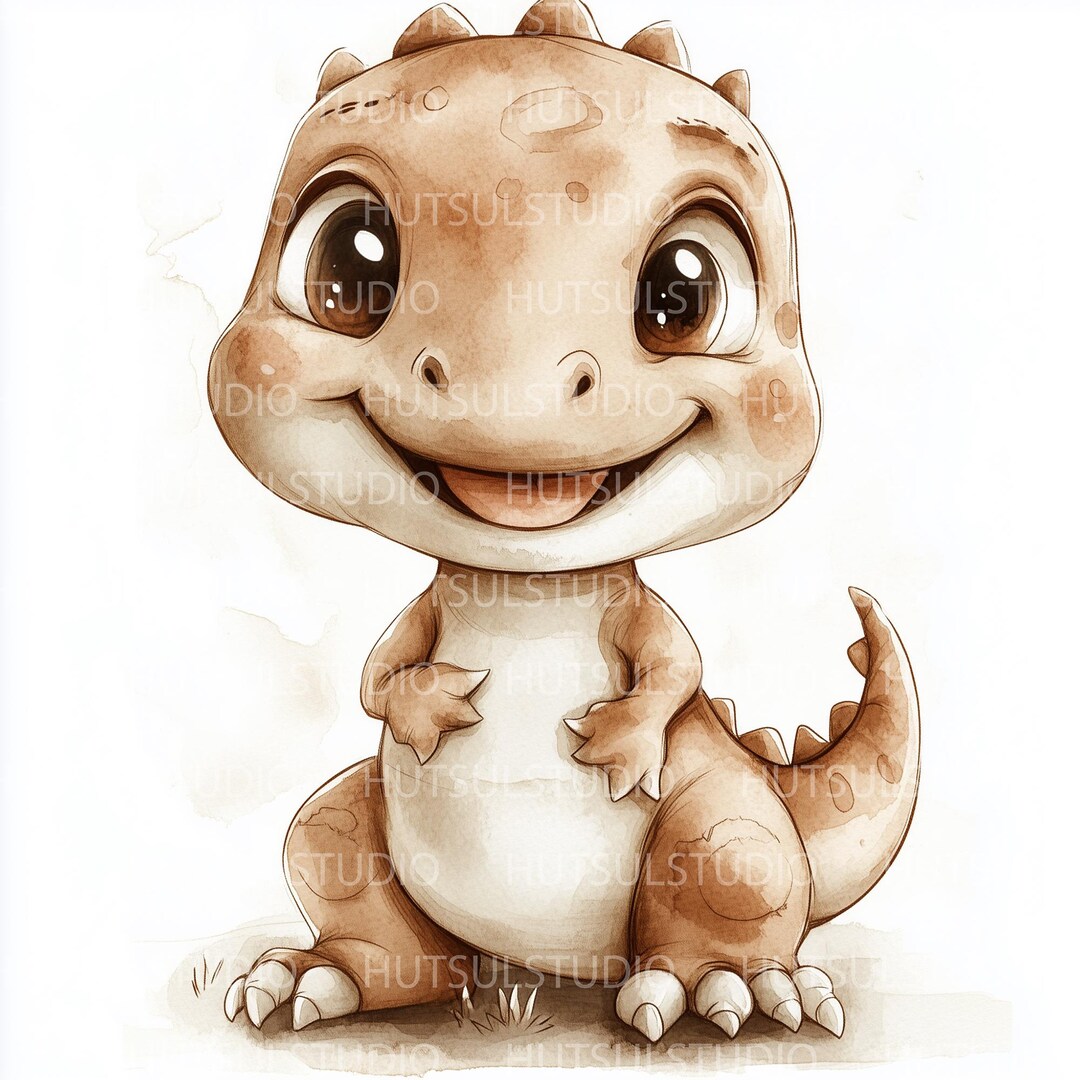20 PNG Cute Dinosaur Clipart, Kids Dino Illustrations, Prehistoric ...
