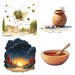 Moses & 10 Plagues Cartoon Clipart, Bible Story PNG Set for Kids ...