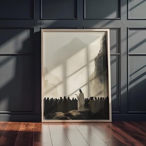 Light of the World, Jesus Teaching the People, Christian Wall Poster ...
