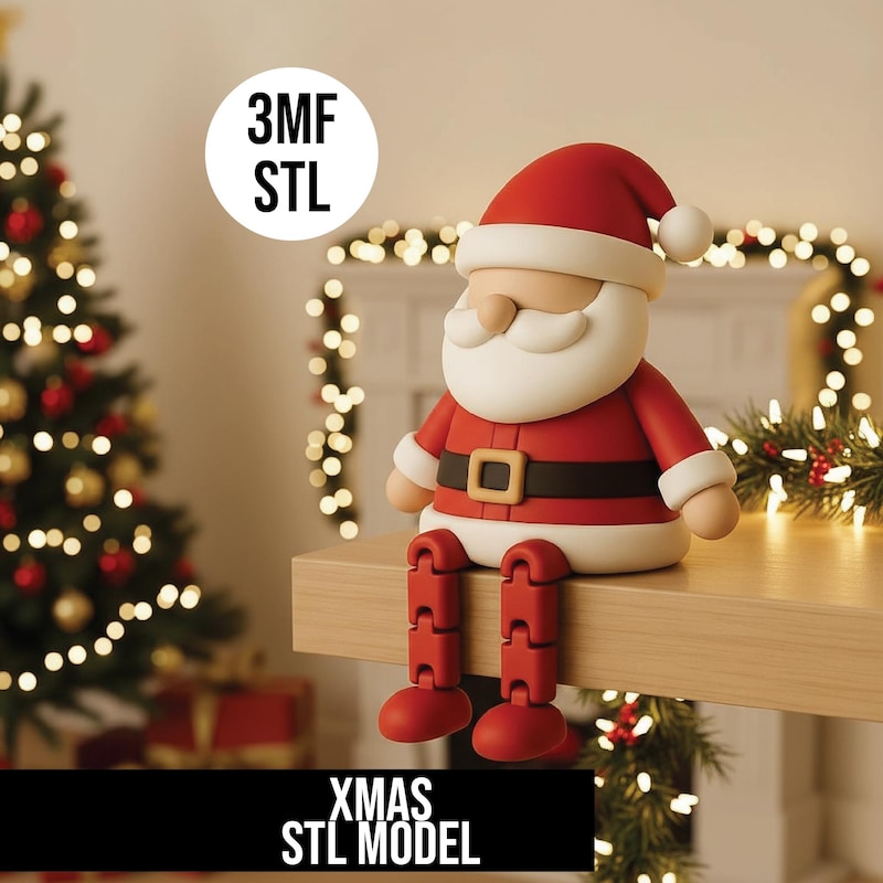 Stl File Santa Figure - Etsy