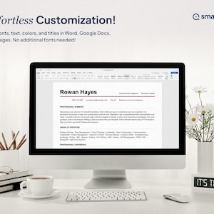 Professional Resume Template for Cybersecurity Engineer, Security ...